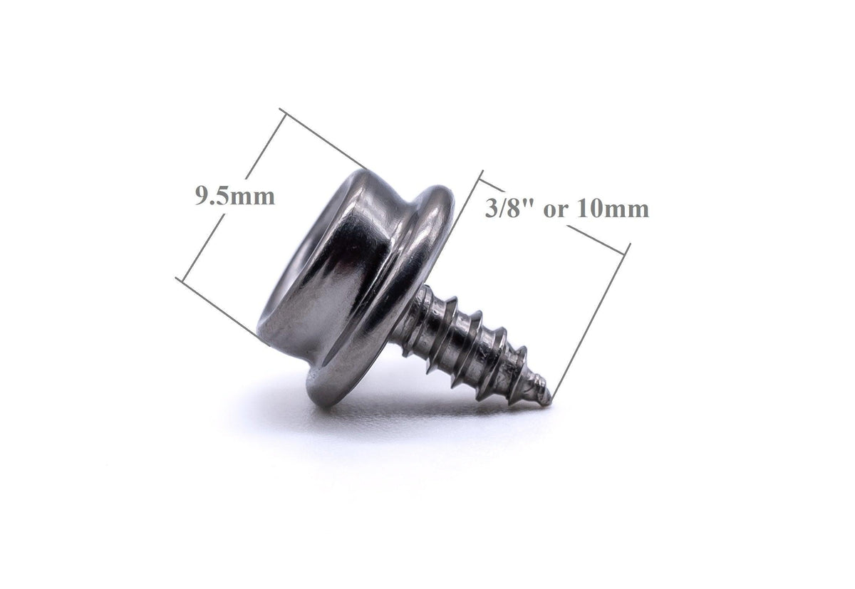 Durable DOT press snap fastener STUD 3/8" screw thread for boat canopy ...