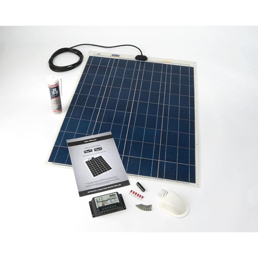 Solar Technology 80W Flexi Solar Panel & Roof/Deck Top Kit – Solarika.co.uk