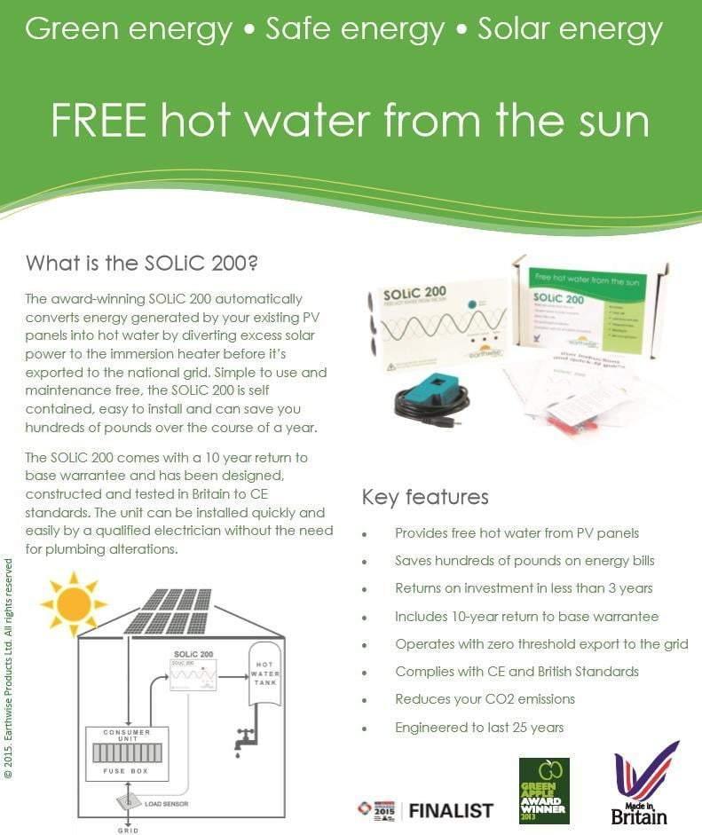 SOLiC 200 Solar Immersion Controller – Solarika.co.uk