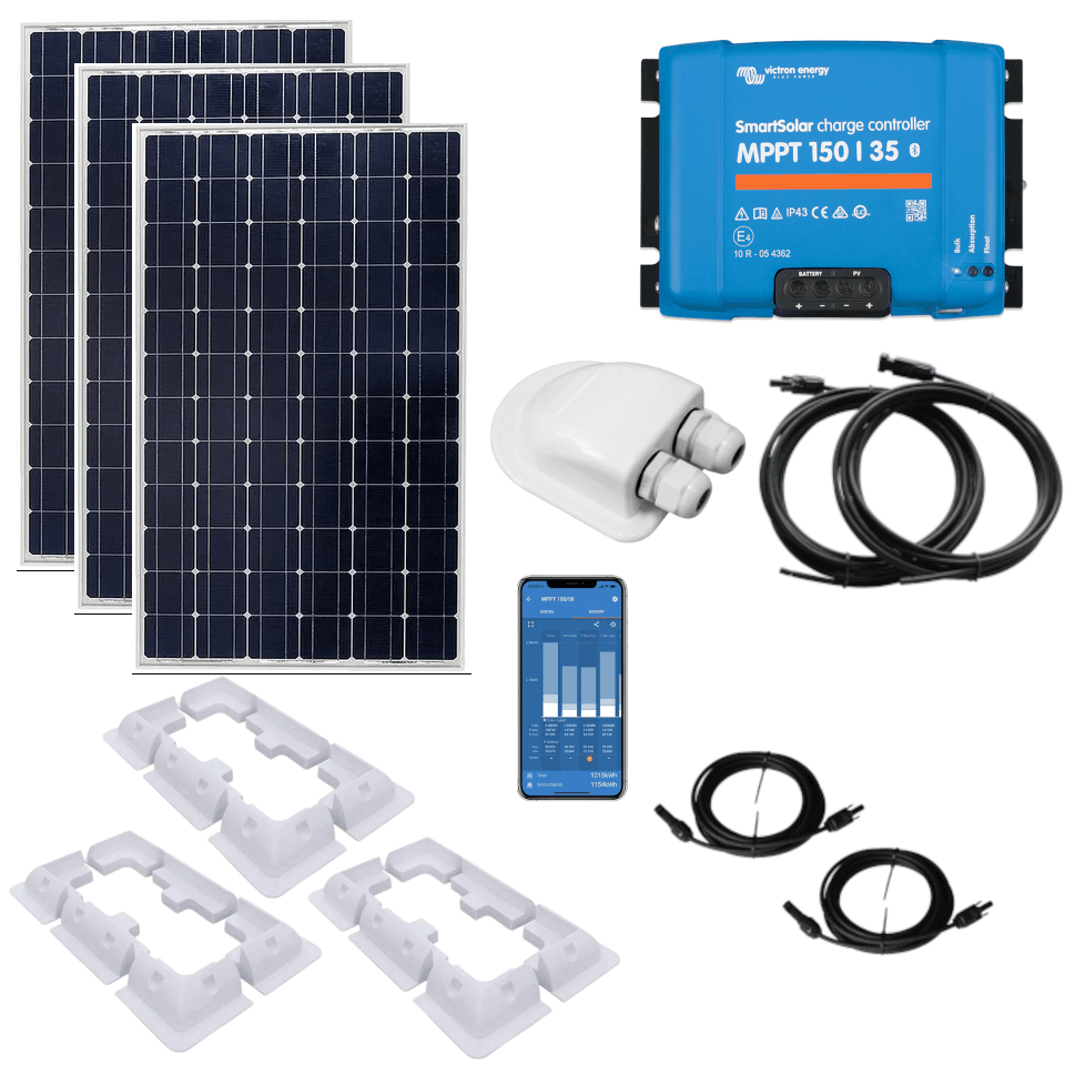 Victron 525W Monocrystalline Solar kit with SmartSolar 150/35 MPPT ...